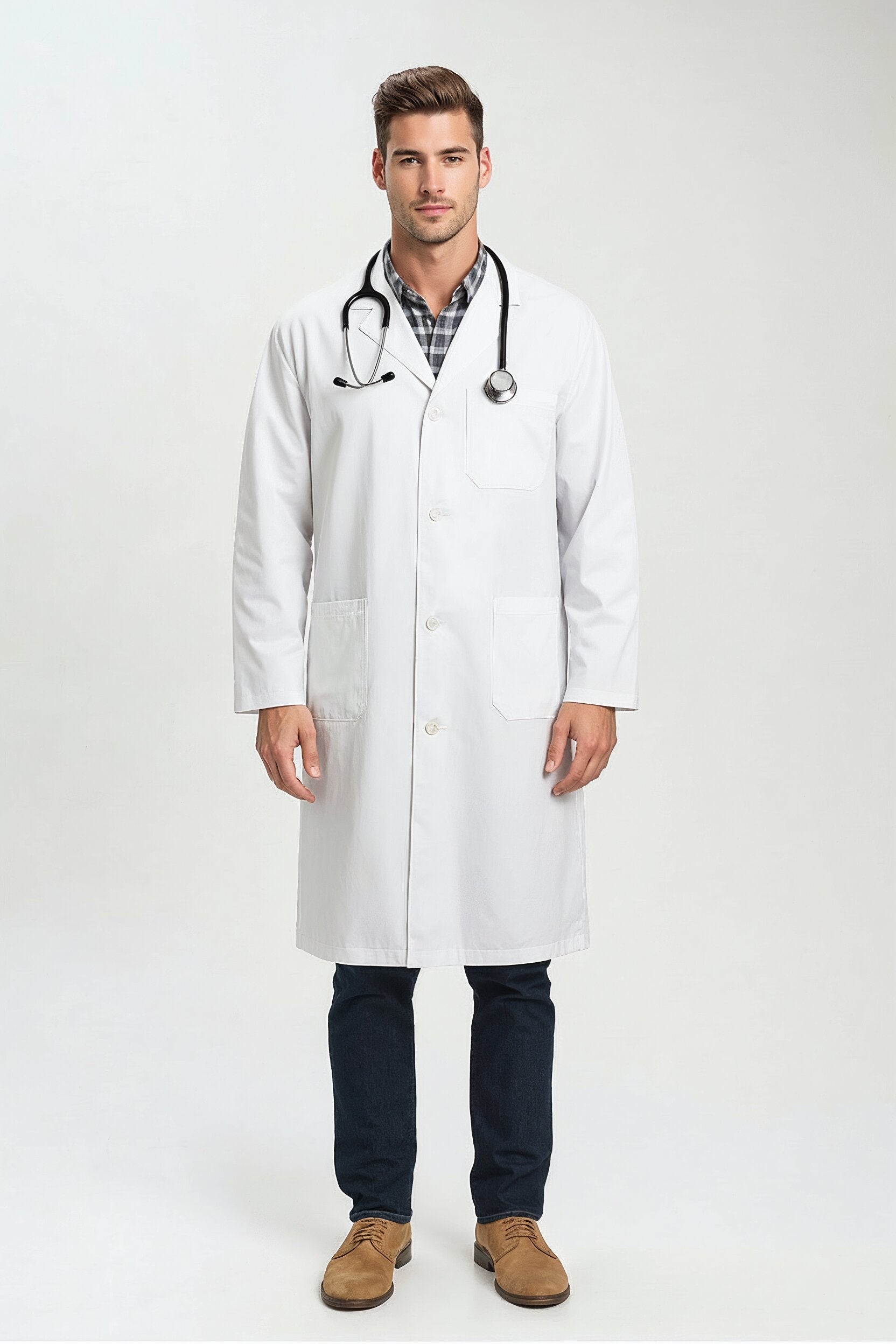 DR Uniforms Unisex Lab Coat White (100% Cotton) - Laboratory Coat - DR ...
