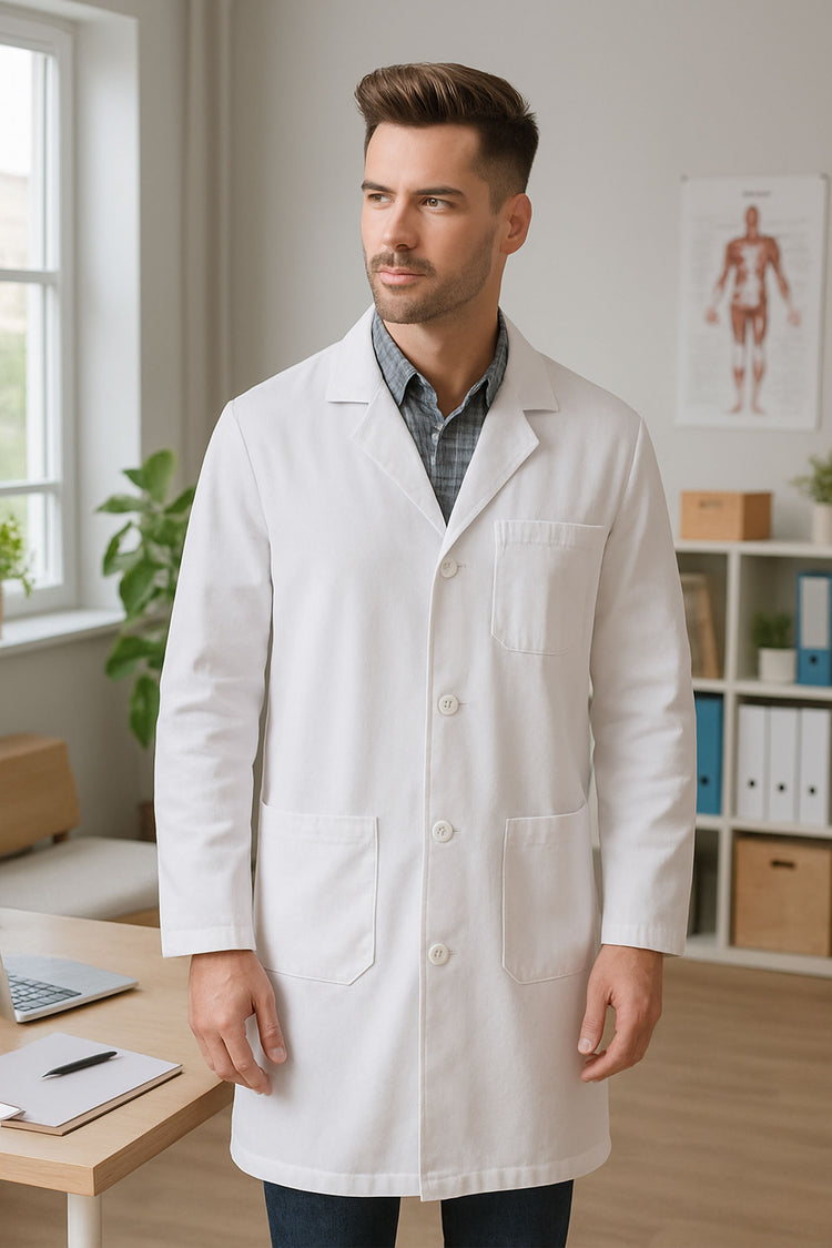 DR Uniforms Unisex Lab Coat White (100% Cotton) - Laboratory Coat - DR ...
