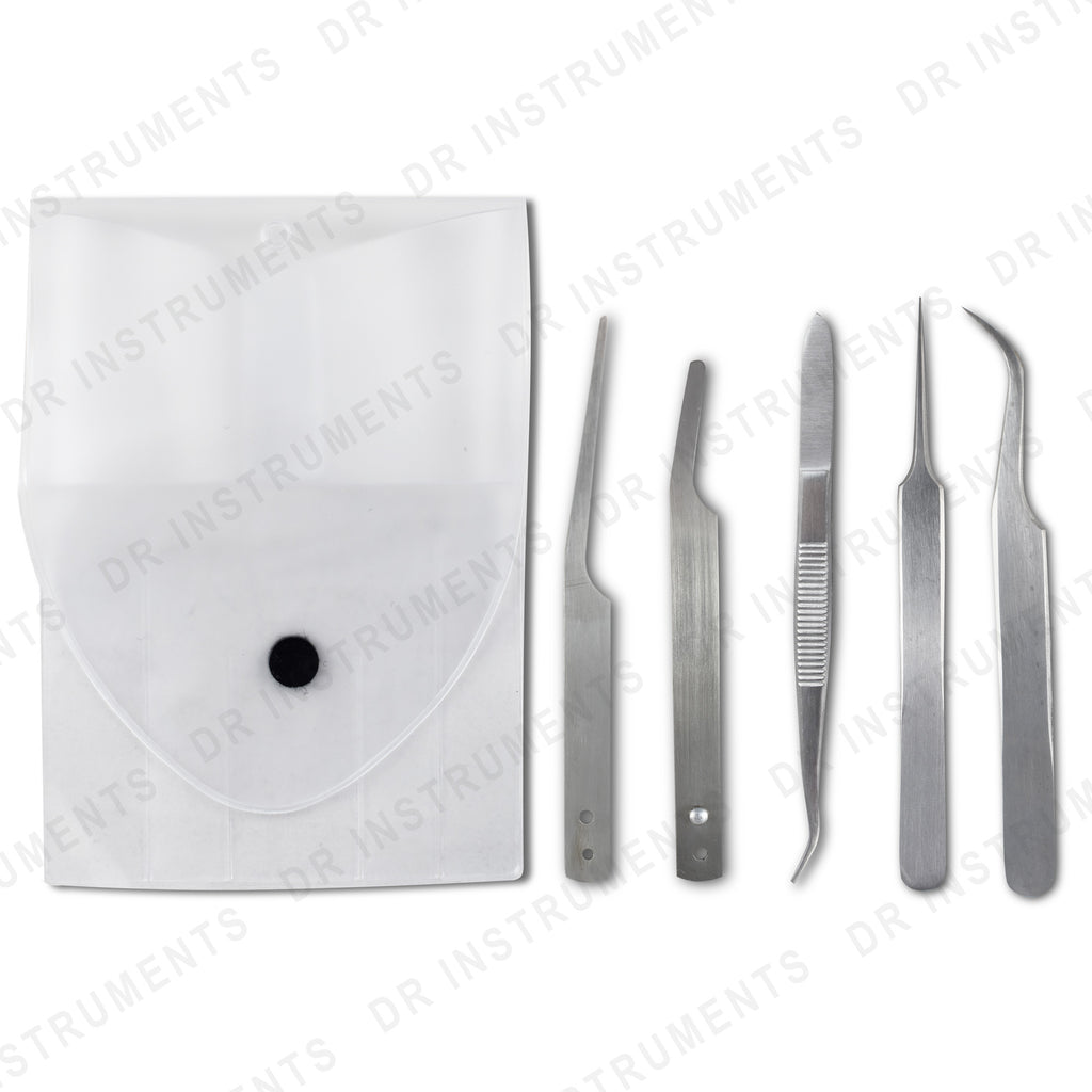 Entomology Forceps Set of 5 - Dissecting Forceps - DR Instruments