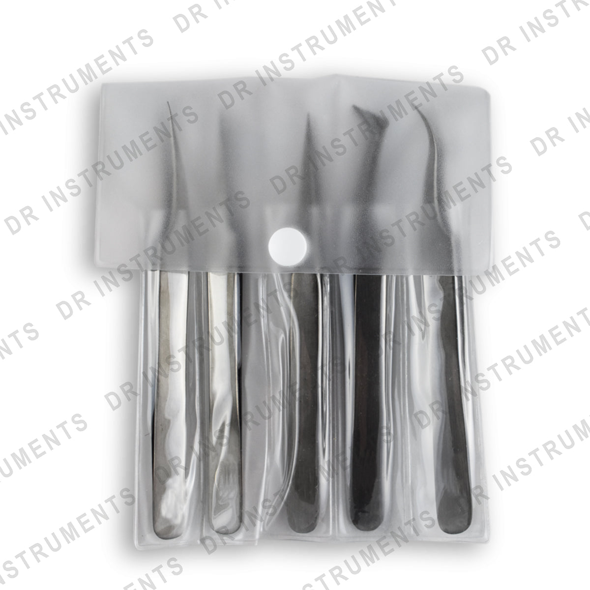 Microdissection Forceps Set - Gunmetal Grey - Dissecting Forceps – DR ...