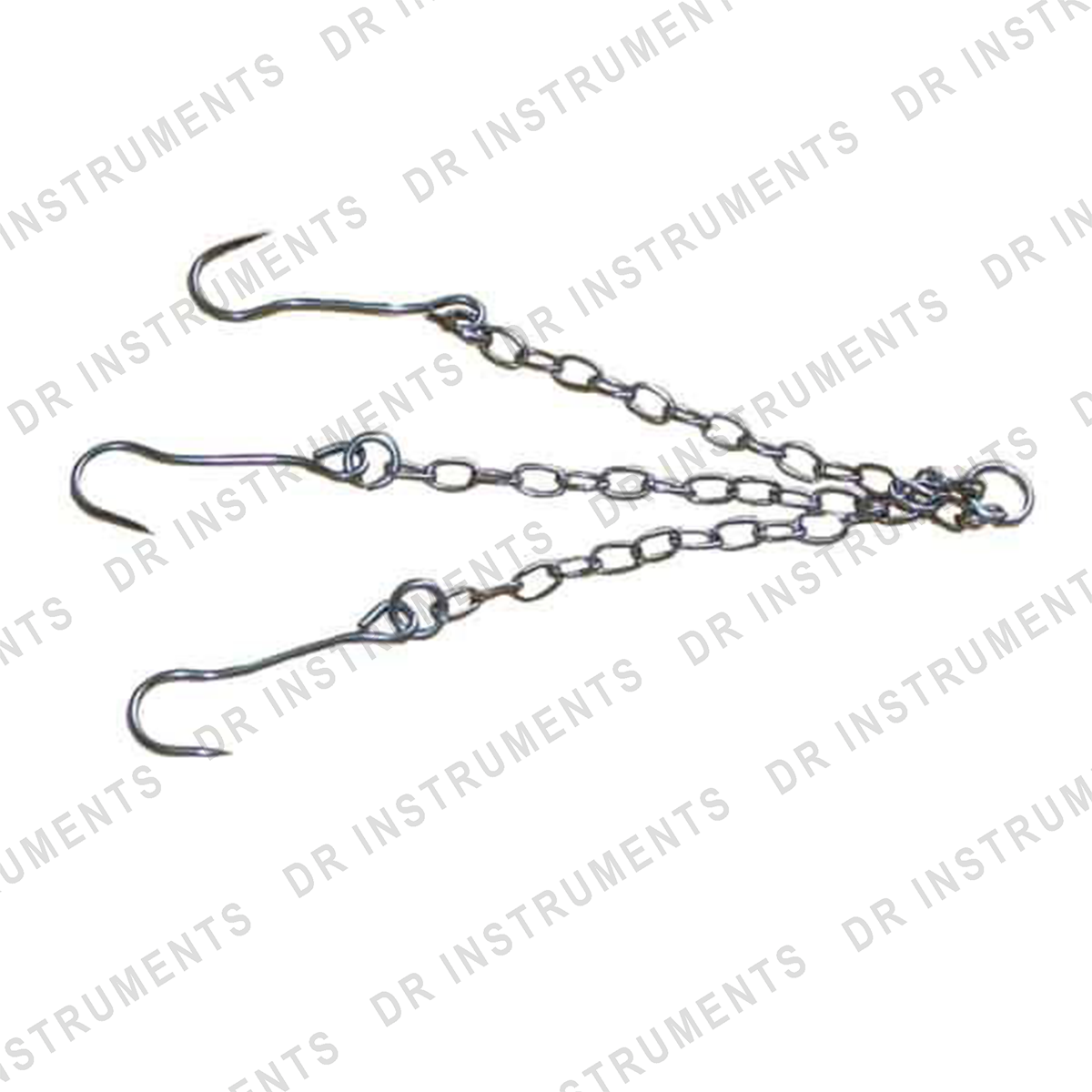 Triple Hook Chains - 6" - Aquatic Tools - DR Instruments